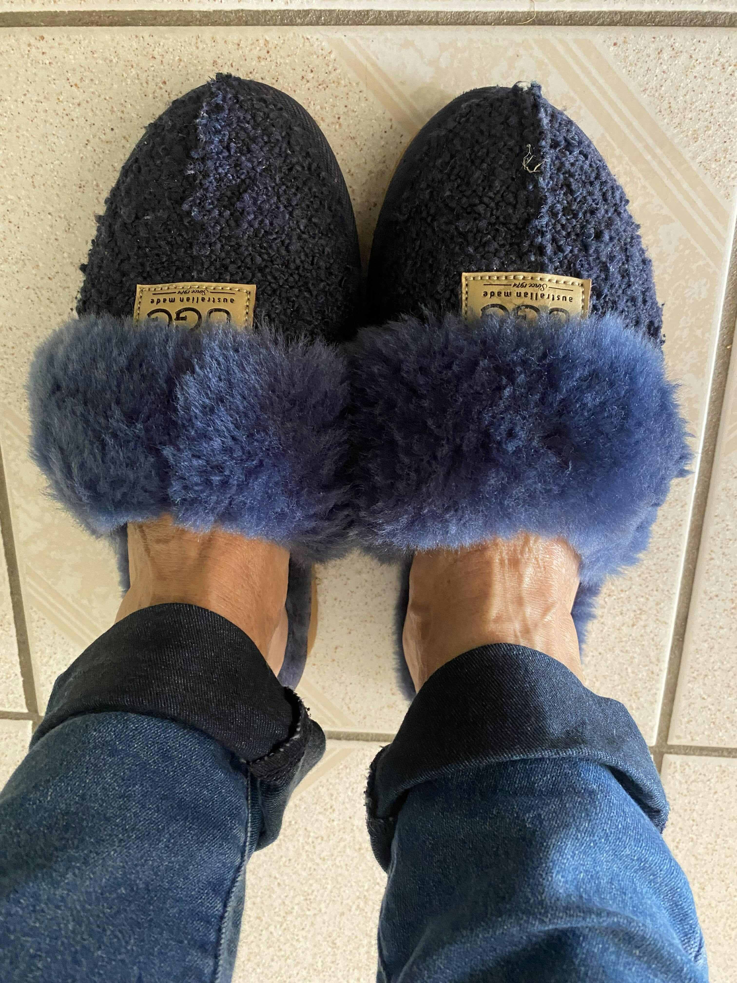 Boucle Designer Slippers Women's Genuine Australian made sheepskin UGG ...