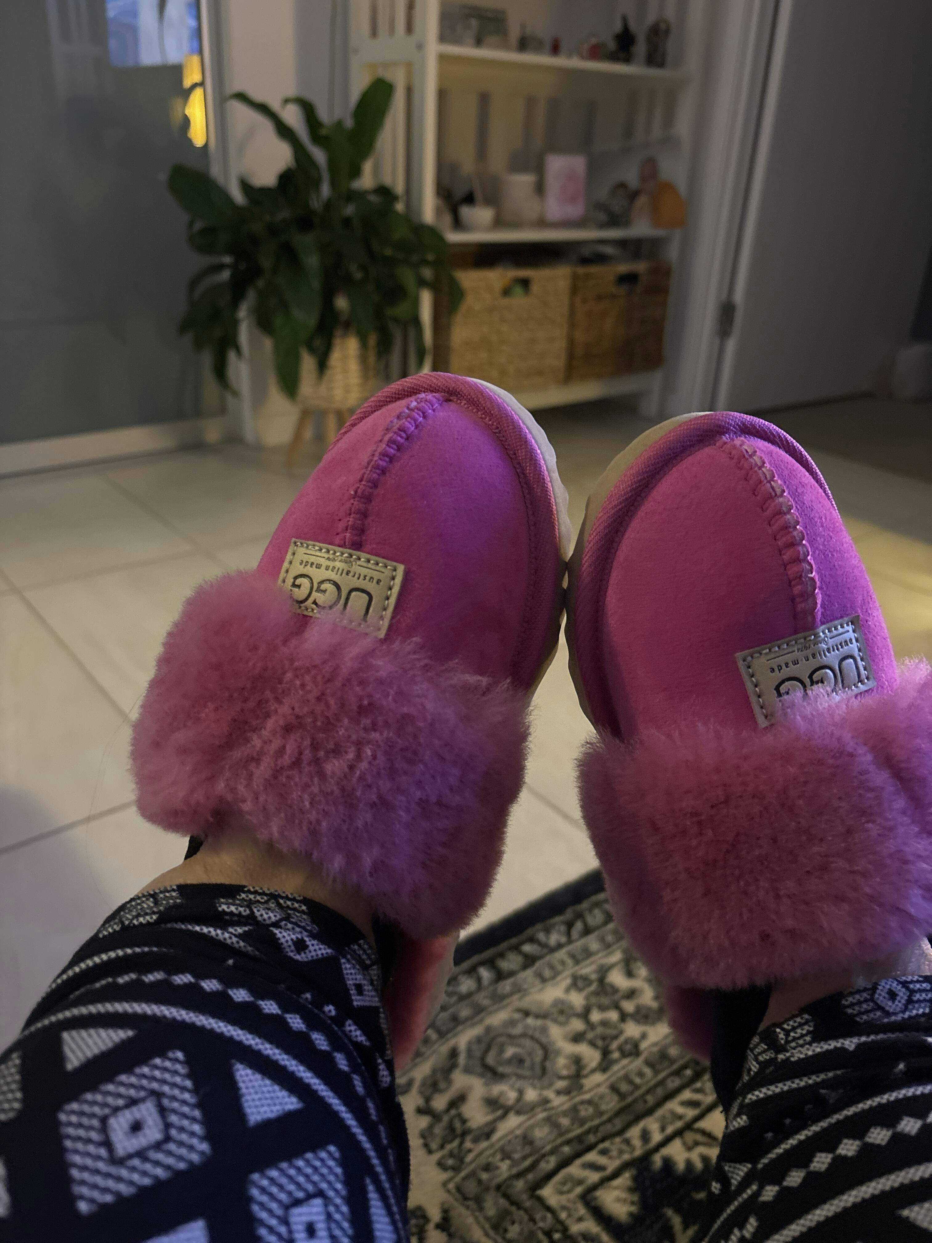 Boucle Designer Slippers Women's Genuine Australian made sheepskin UGG ...