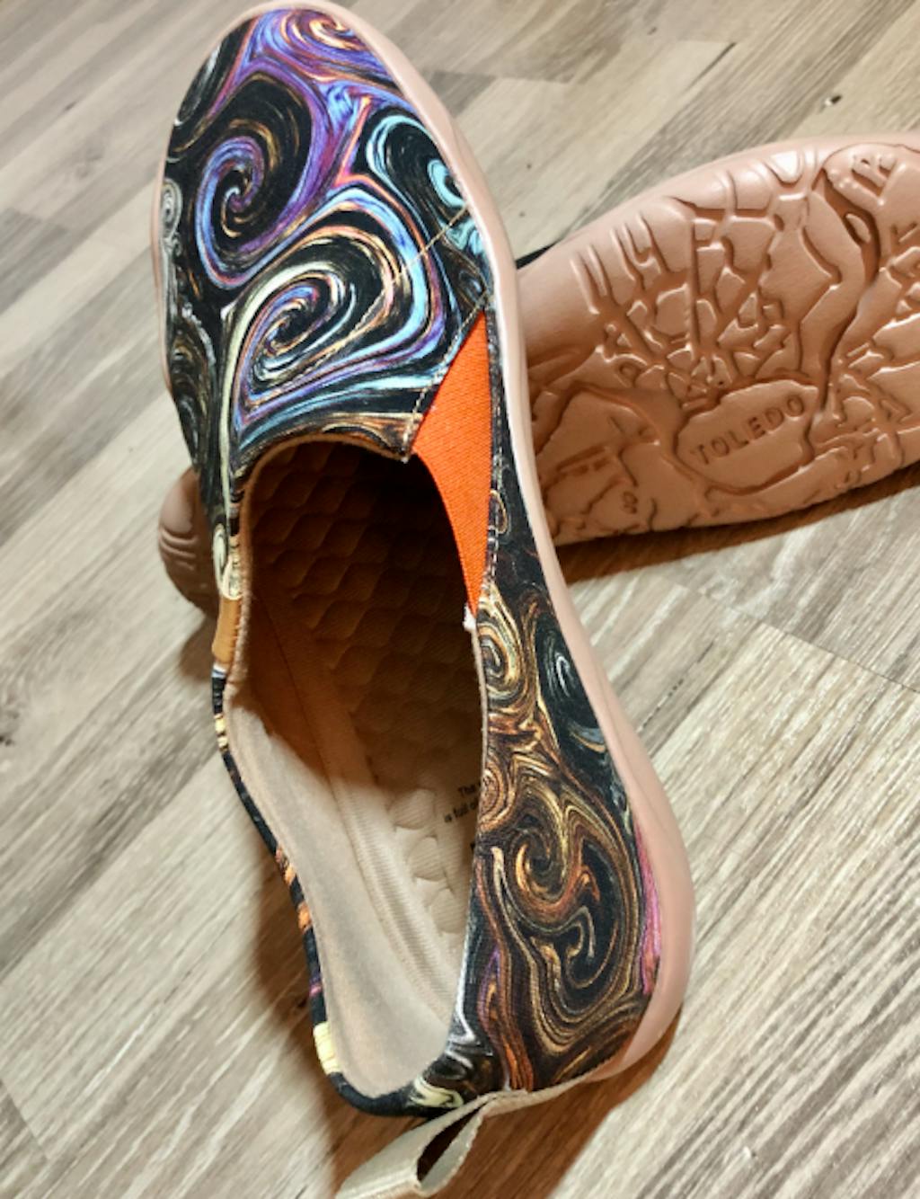 UIN Blossom Women's Fashion Floral Art Sneaker Painted Canvas Slip-On ...