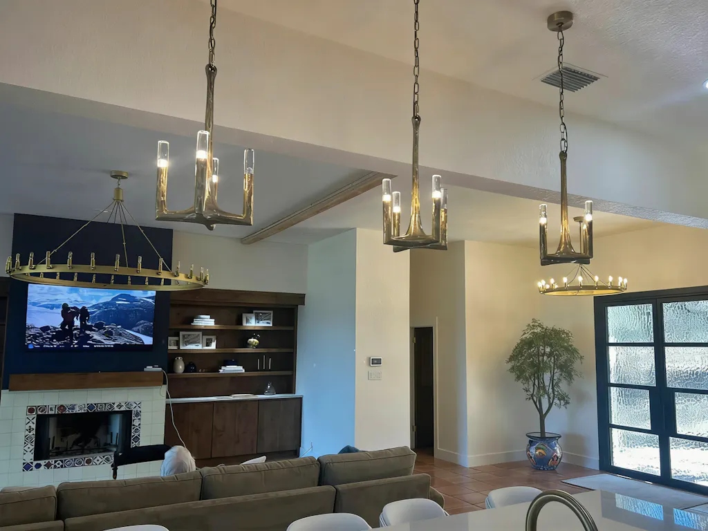 Thaddeus Modern Forged Brass Pendant Light for Kitchen Island – Ulamps