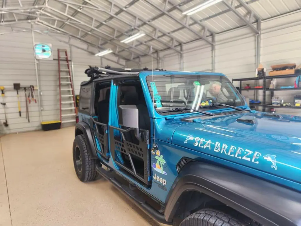 Jeep Tube Doors 4-Door Rock Crawler half doors w/Side Mirrors for 2018 ...