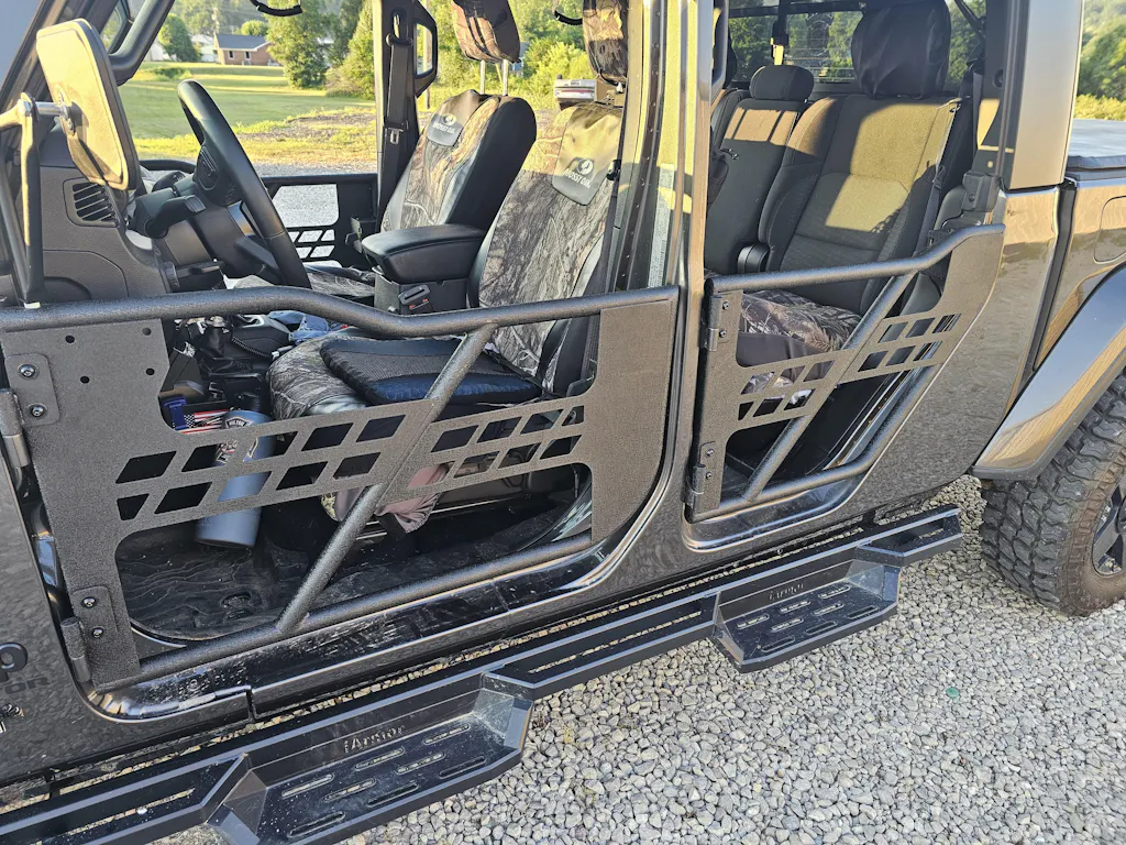 Jeep Tube Doors 4-Door Rock Crawler half doors w/Side Mirrors for 2018 ...