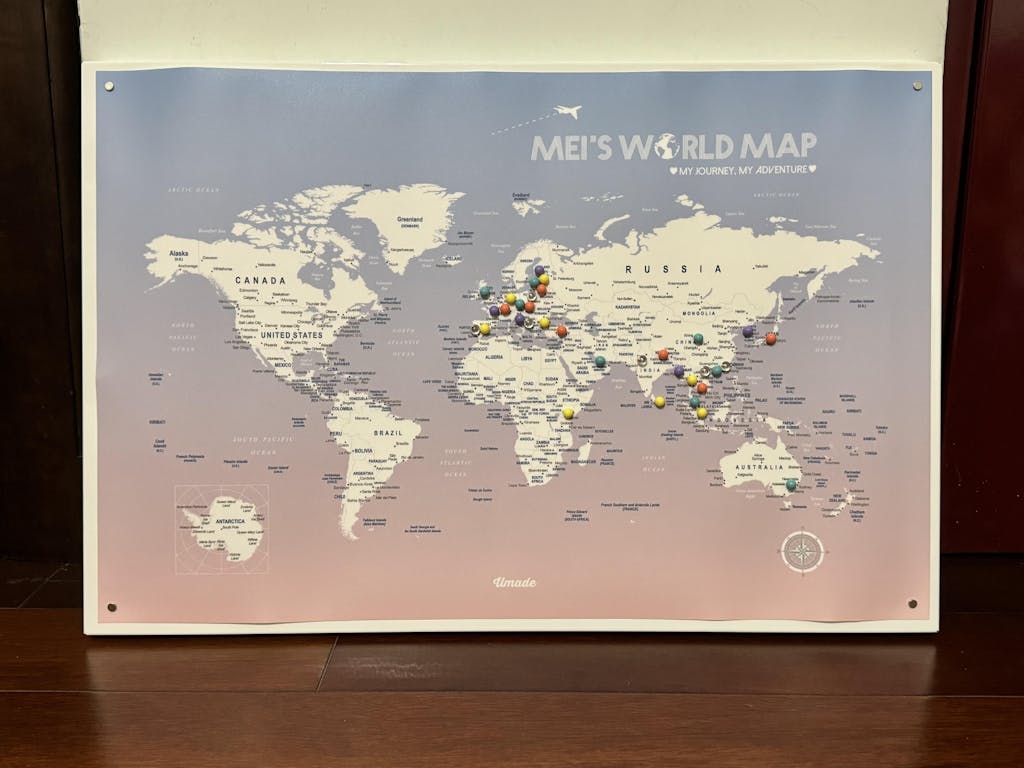 NEW!! UMap。世界地圖World Map-IKEA磁吸系列(5色)