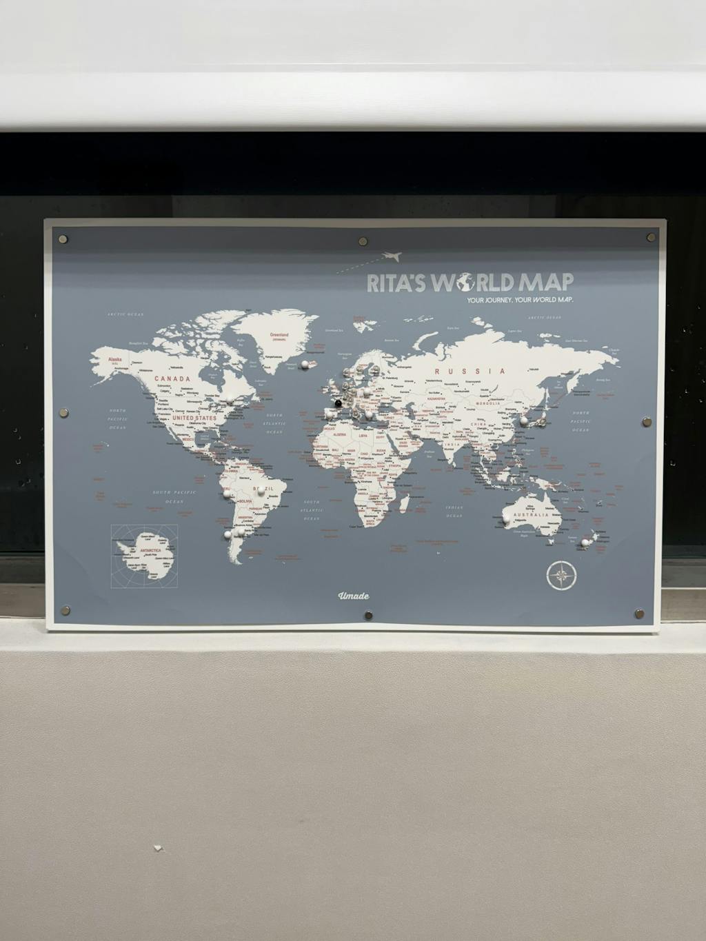 NEW!! UMap。世界地圖World Map-IKEA磁吸系列(5色)