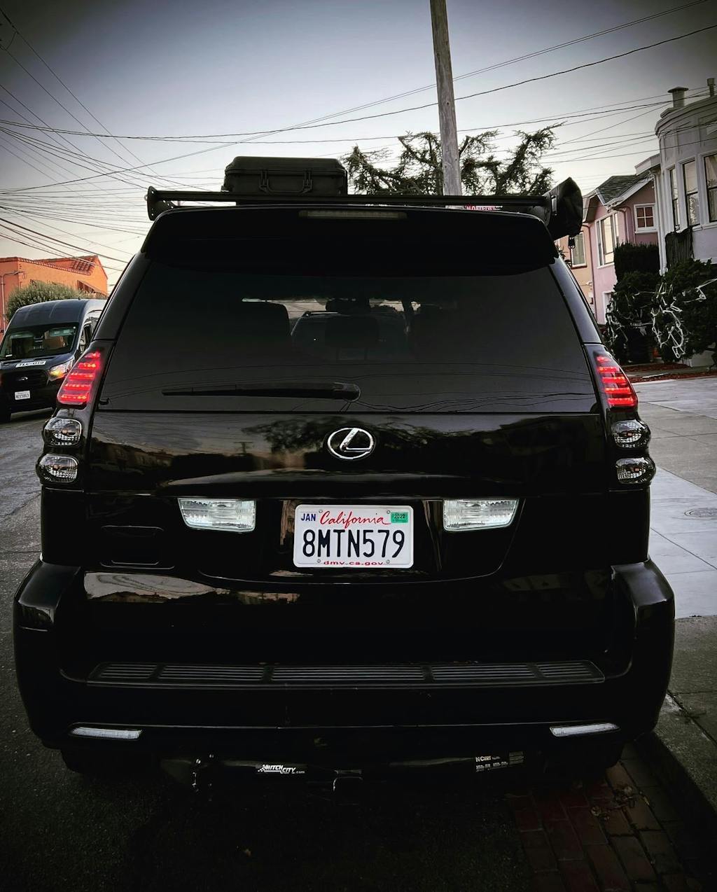 2003-2009 Lexus GX470 JDM Style Matte Black Housing w/ Light Smoke Lens ...