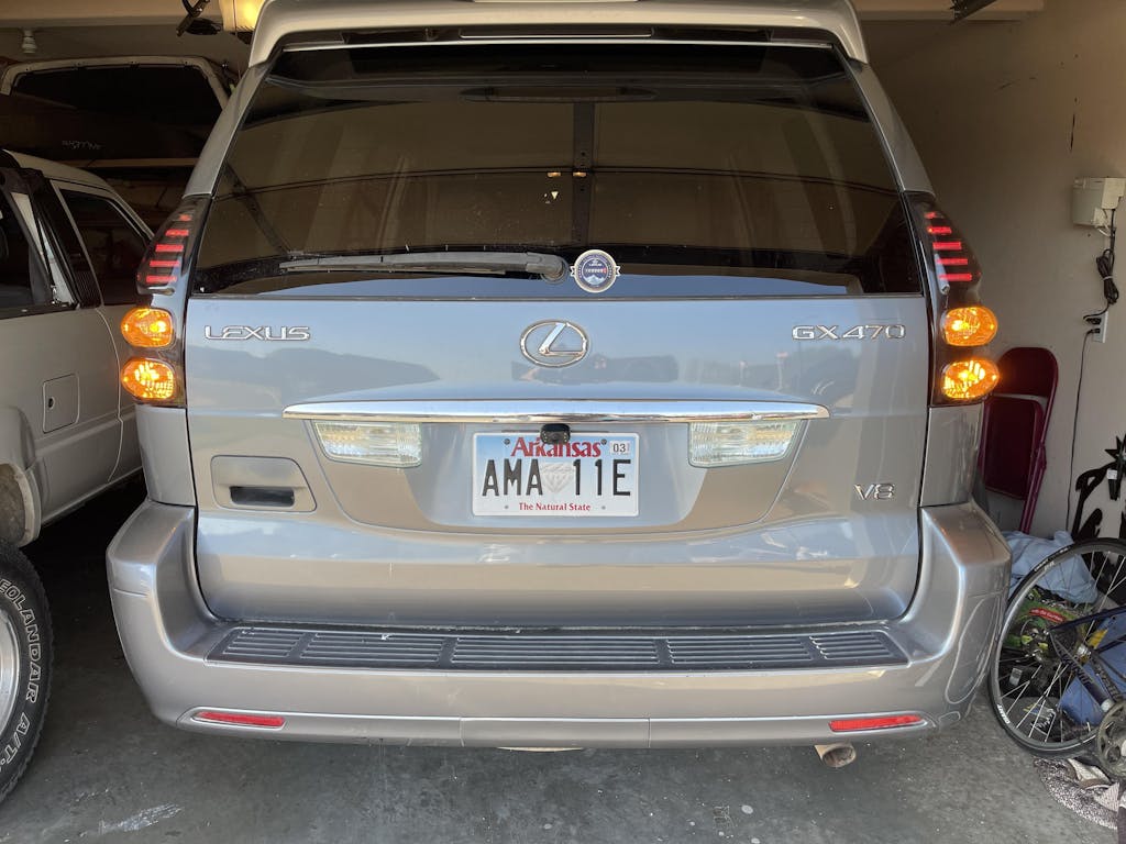 2003-2009 Lexus GX470 JDM Style Matte Black Housing w/ Light Smoke Lens ...