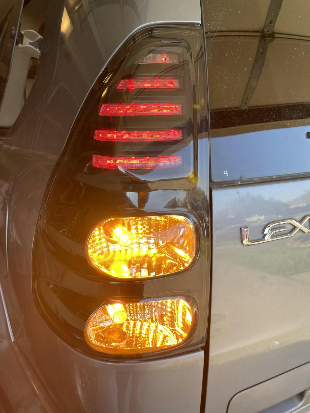 2003-2009 Lexus GX470 GX 470 JDM Style Black/Smoke LED Tail Light ...