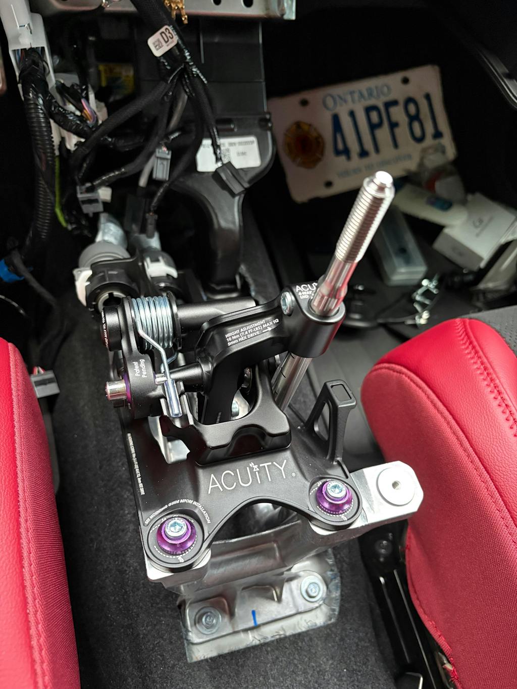 Acuity Adjustable Short Shifter | 22+ Civic, 23+ Integra – Unity ...