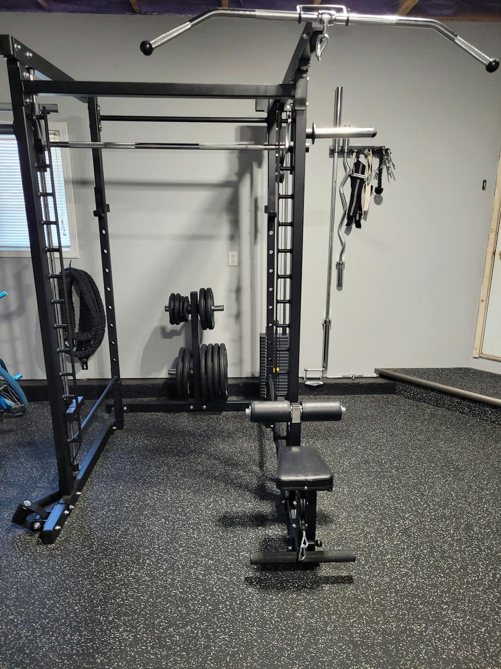 PB 1831 Smith Machine Full Rack With With Hi Lat/Low Row Combo – Unofive