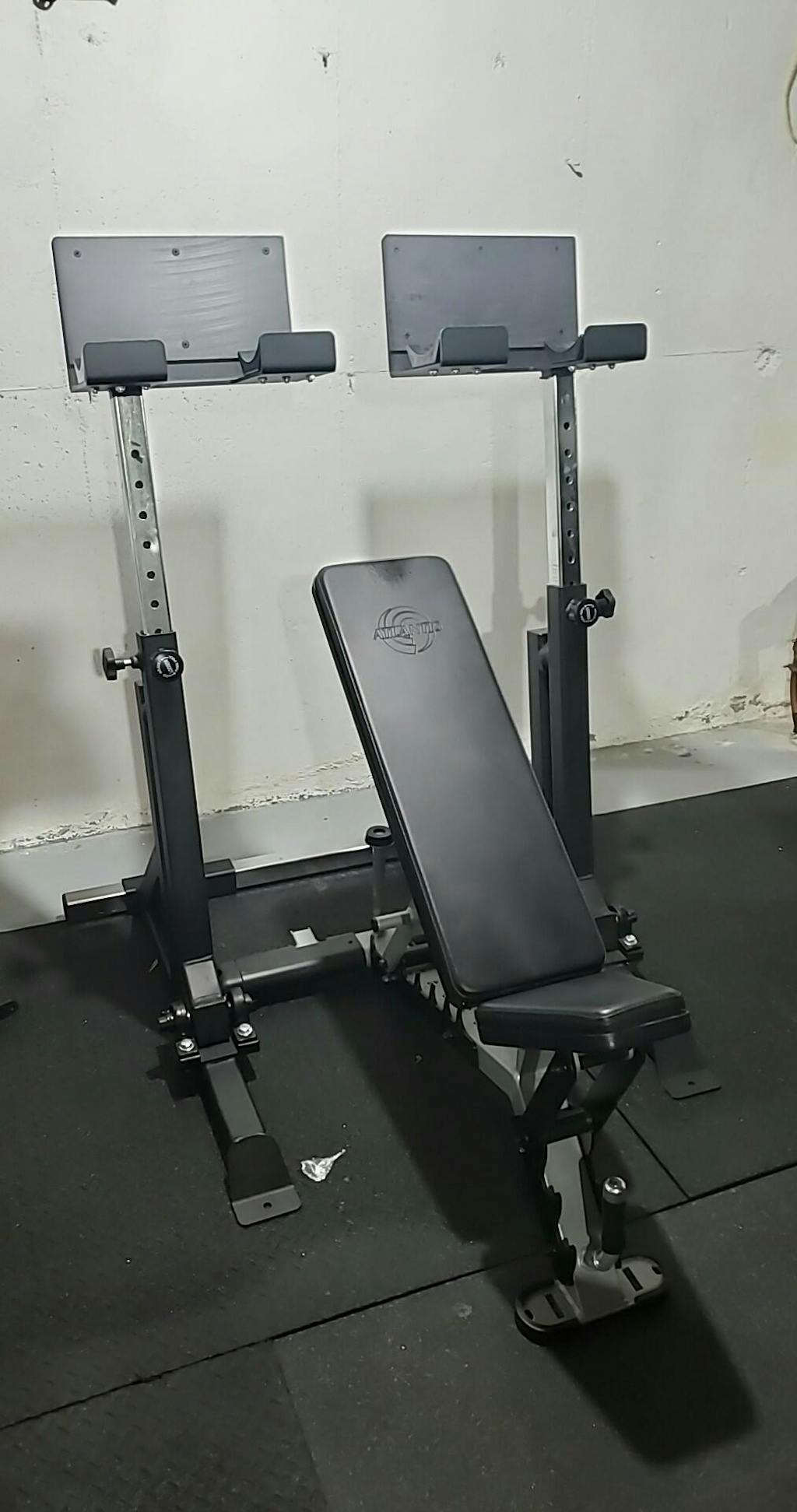 PB 1085 Adjustable Horizontal Dumbbell Spotter Stands With Pivot Syste ...