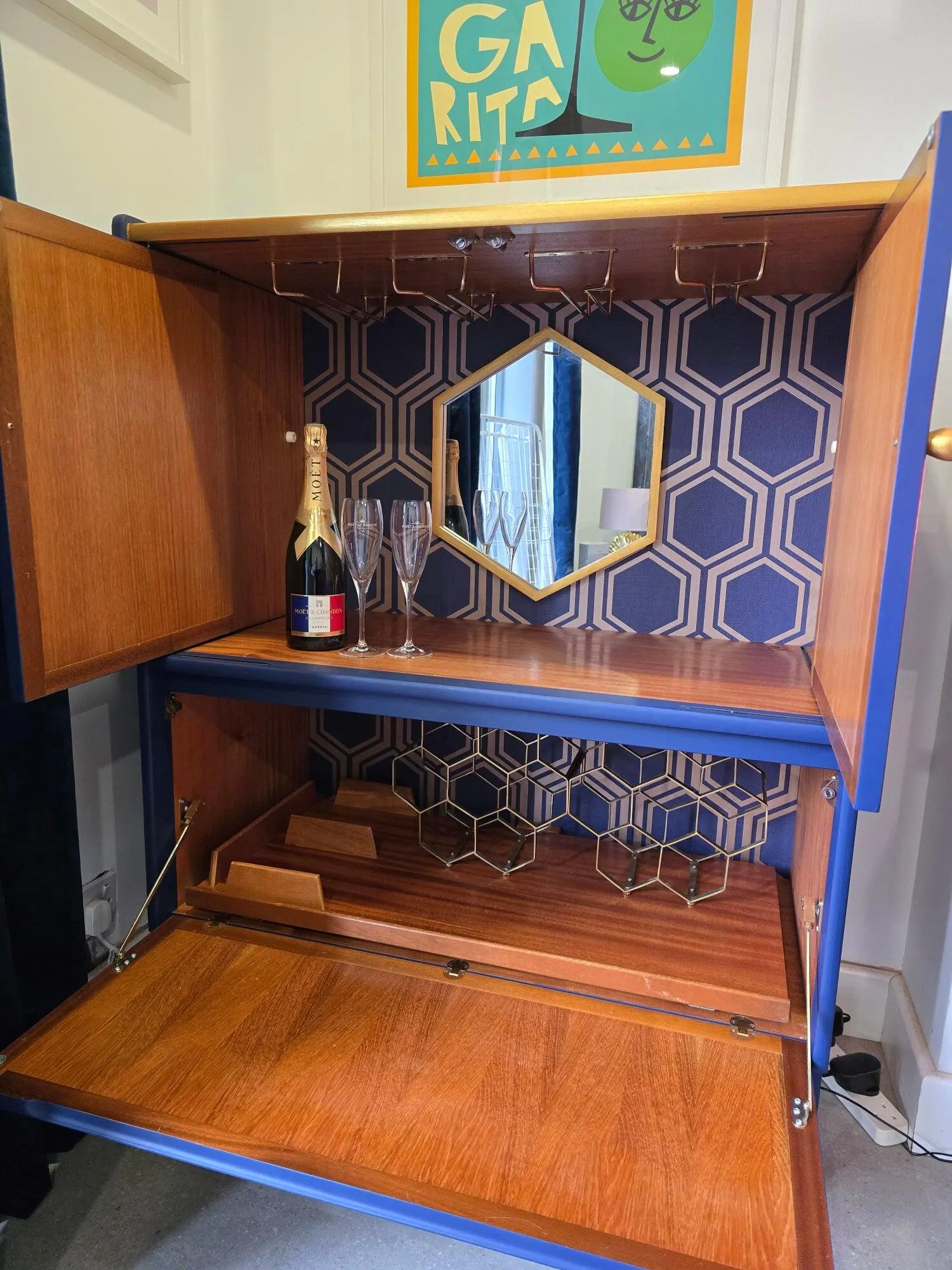 MADE TO ORDER: Original Vintage Painted Dressing Table, Art Deco Inspi ...