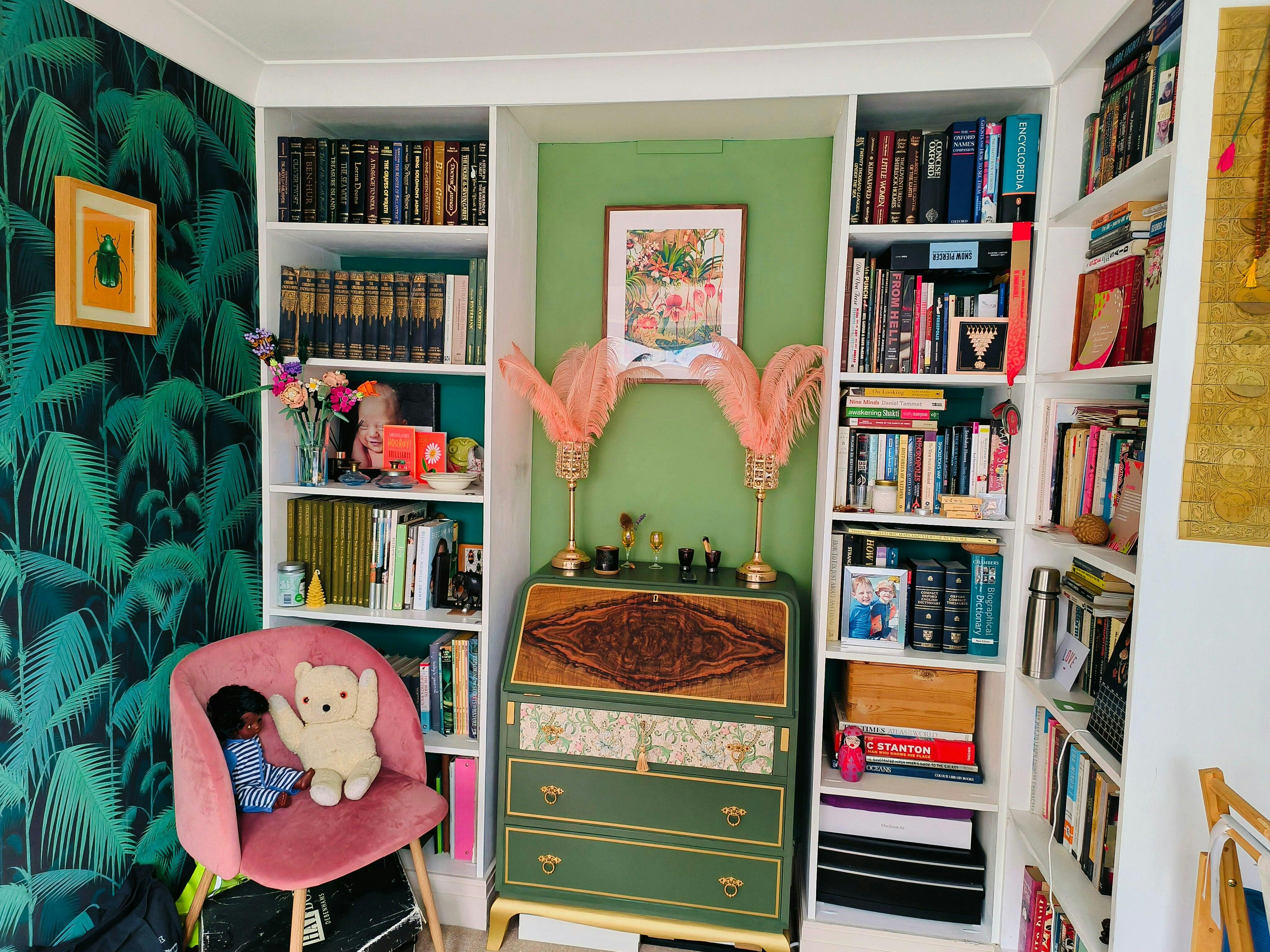 MADE TO ORDER: Original Vintage Painted Dressing Table, Art Deco Inspi ...