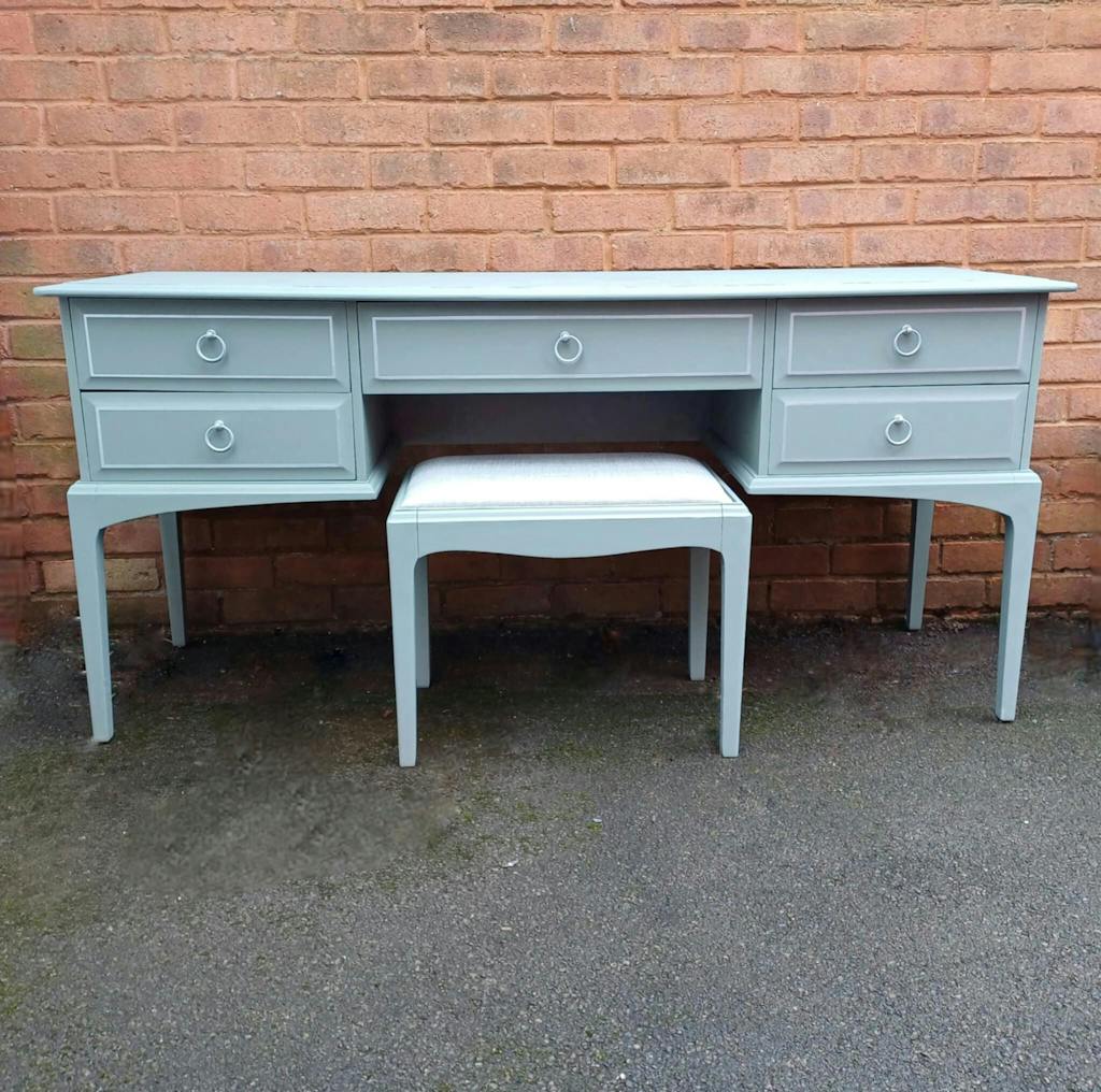 MADE TO ORDER: Original Vintage Painted Dressing Table, Art Deco Inspi ...