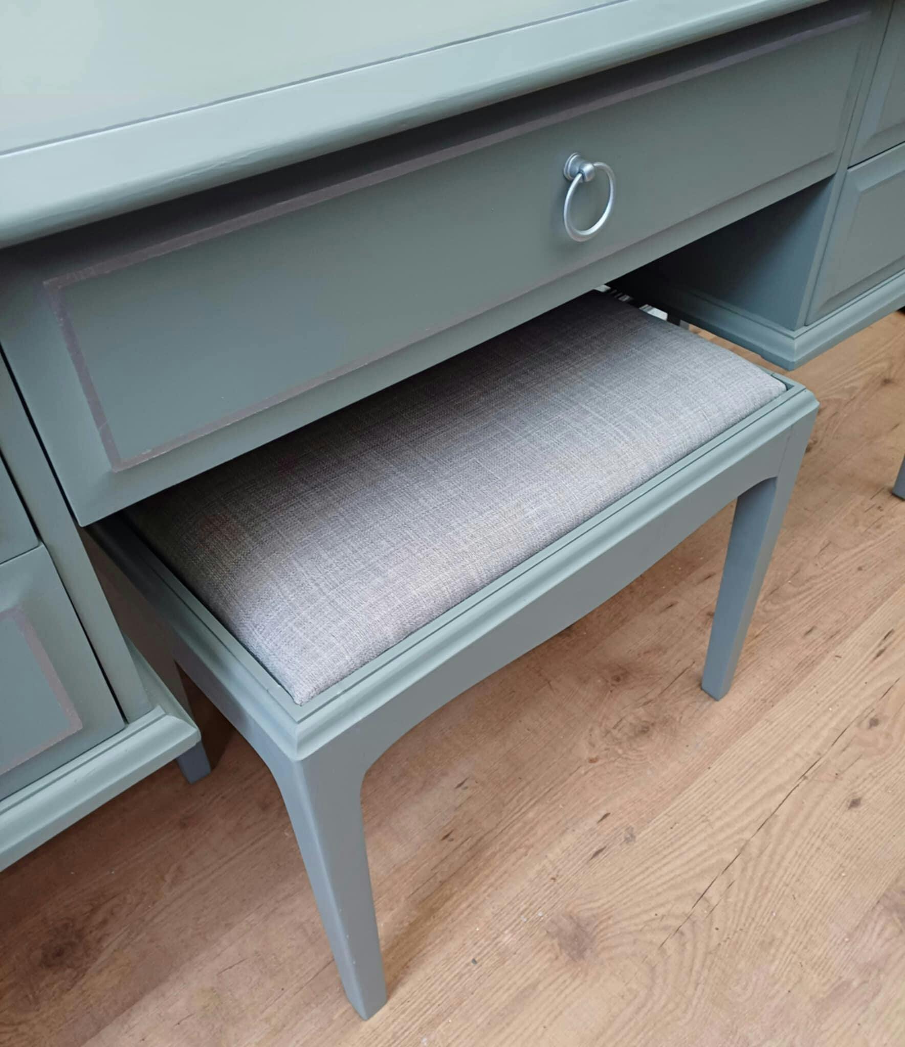 MADE TO ORDER: Original Vintage Painted Dressing Table, Art Deco Inspi ...