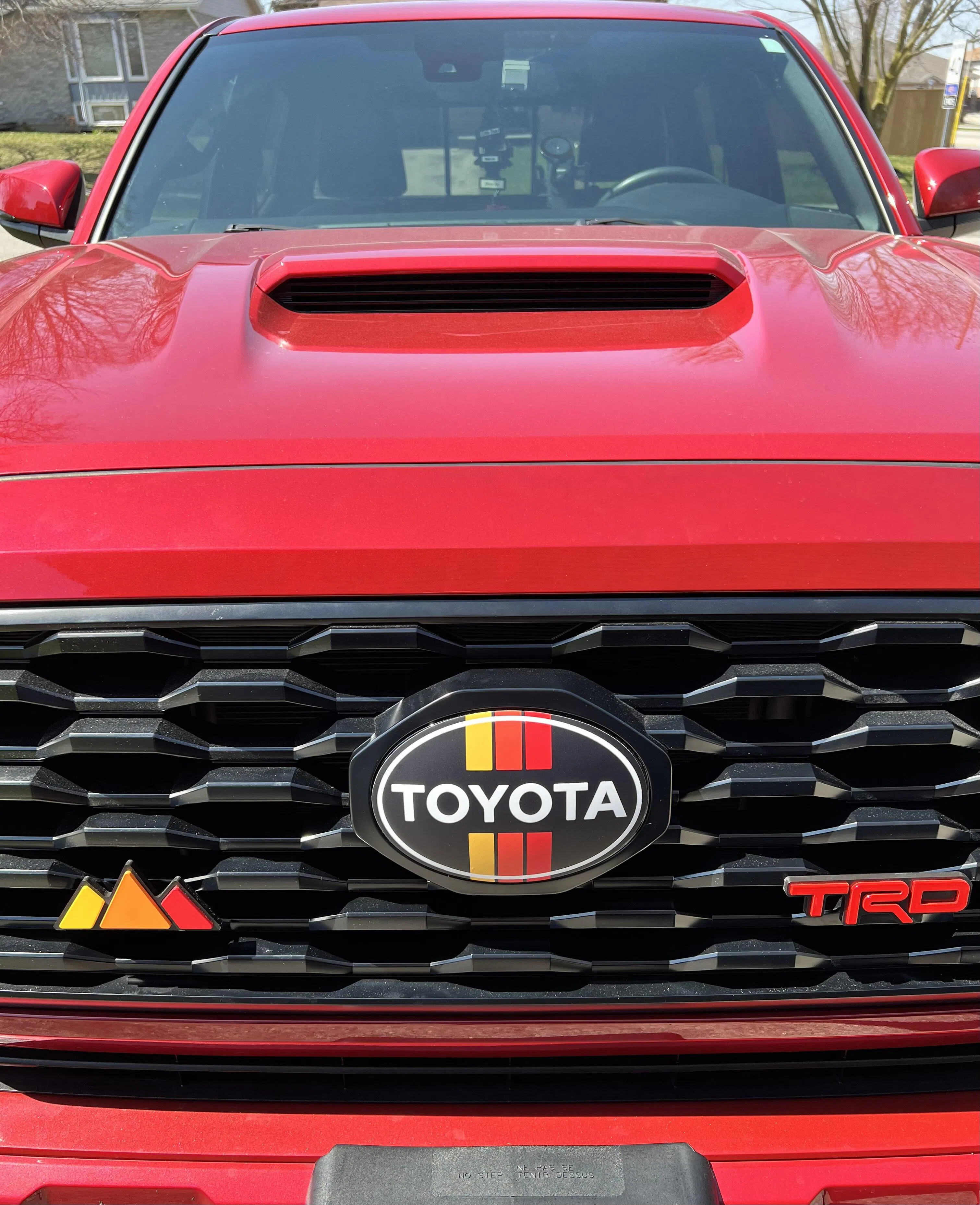 Vintage Toyota Tacoma Front Emblem Vinyl Overlay | 2018-2023 Tacoma ...