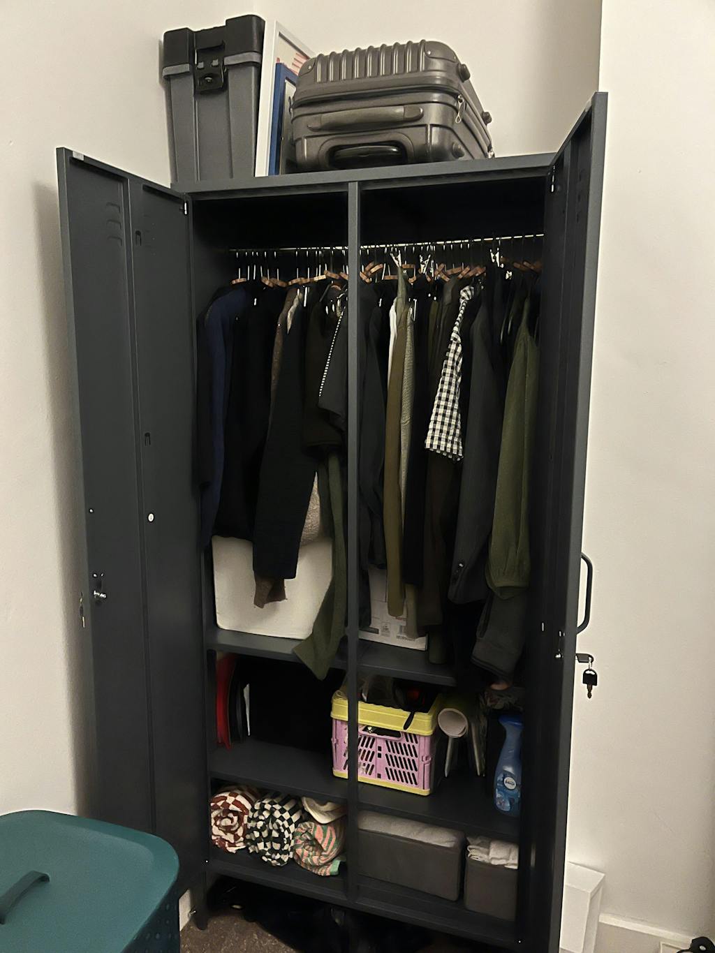 The Chelsea | Tall Wardrobe Locker | Grey | Urban Lockers