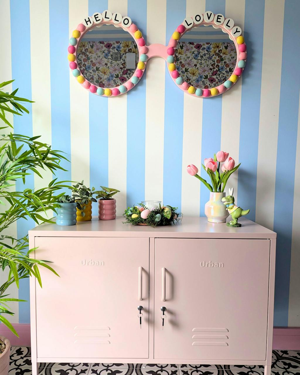 The Oxford | Side Table Locker | Pink | Urban Lockers