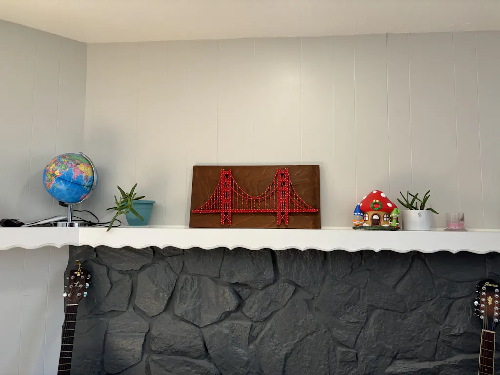 Golden Gate Bridge String Art | San Francisco Wall Decor – Urli Utsav