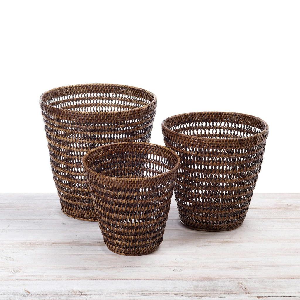 Handwoven Twisted Rattan Stool - Stylish & Versatile