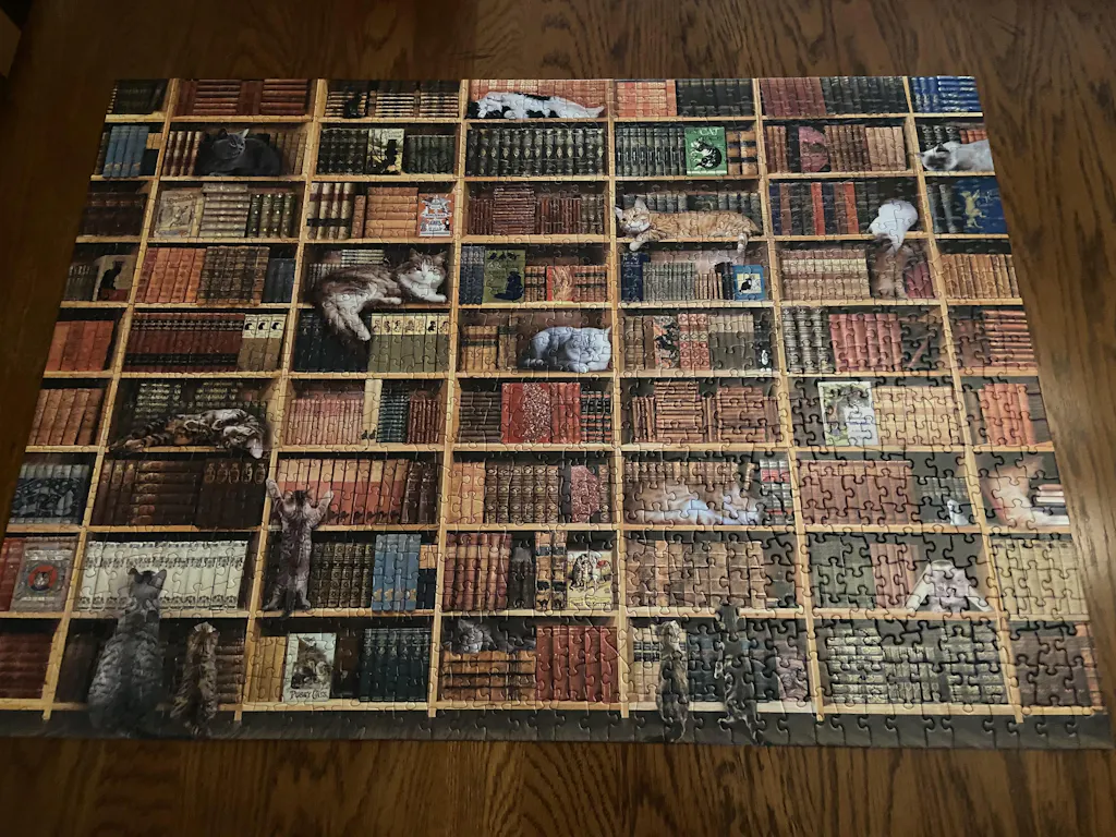 The Cat Library | 1000 Piece - Cobble Hill Puzzles — USA Cobble Hill ...