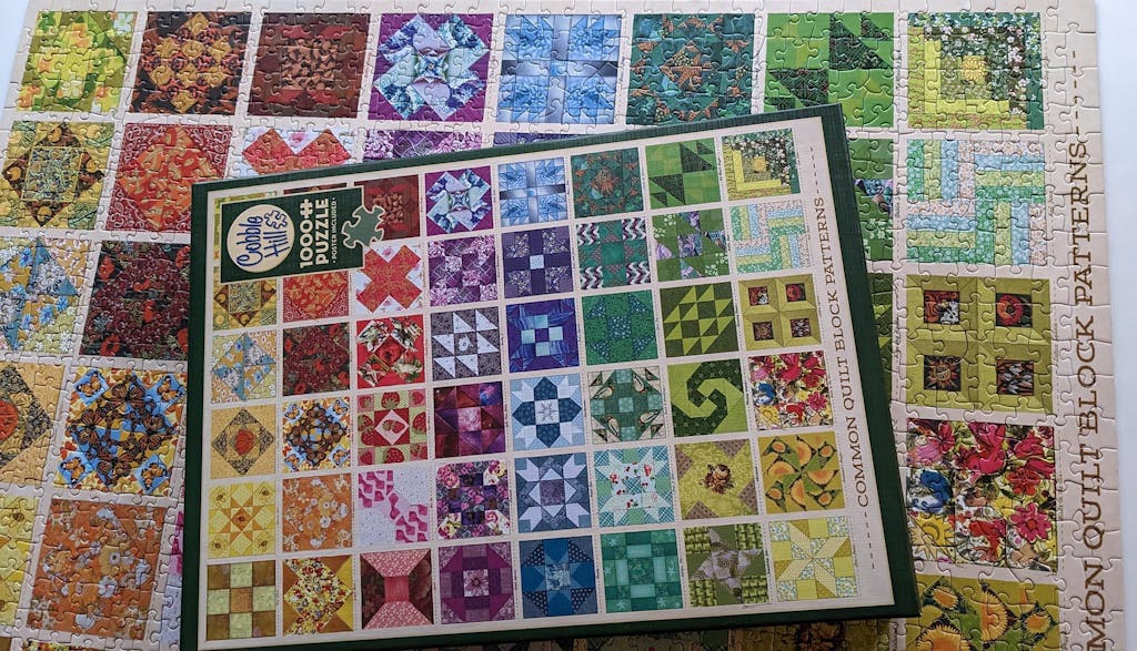 Common Quilt Blocks | 1000 Piece - Cobble Hill Puzzles — USA Cobble ...