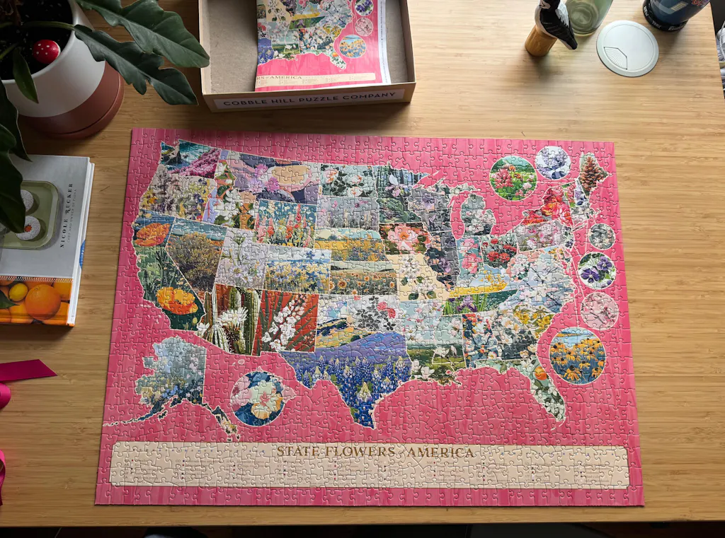 State Flowers of America | 1000 Piece - Cobble Hill Puzzles — USA ...