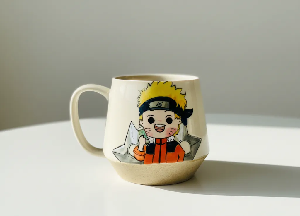 Hand-Painted Naruto Mug – Custom Anime Ceramic Cup for Fans ...