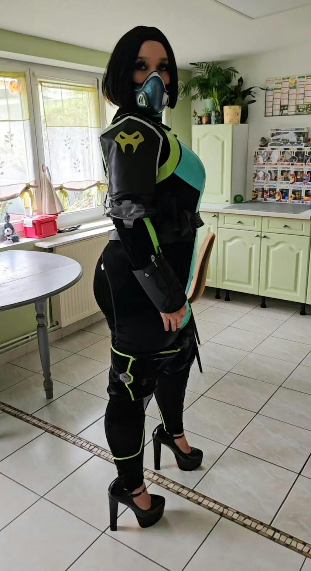 S-3XL INSTOCK Uwowo Valorant Viper Plugsuit Bodysuit Cosplay Costume ...