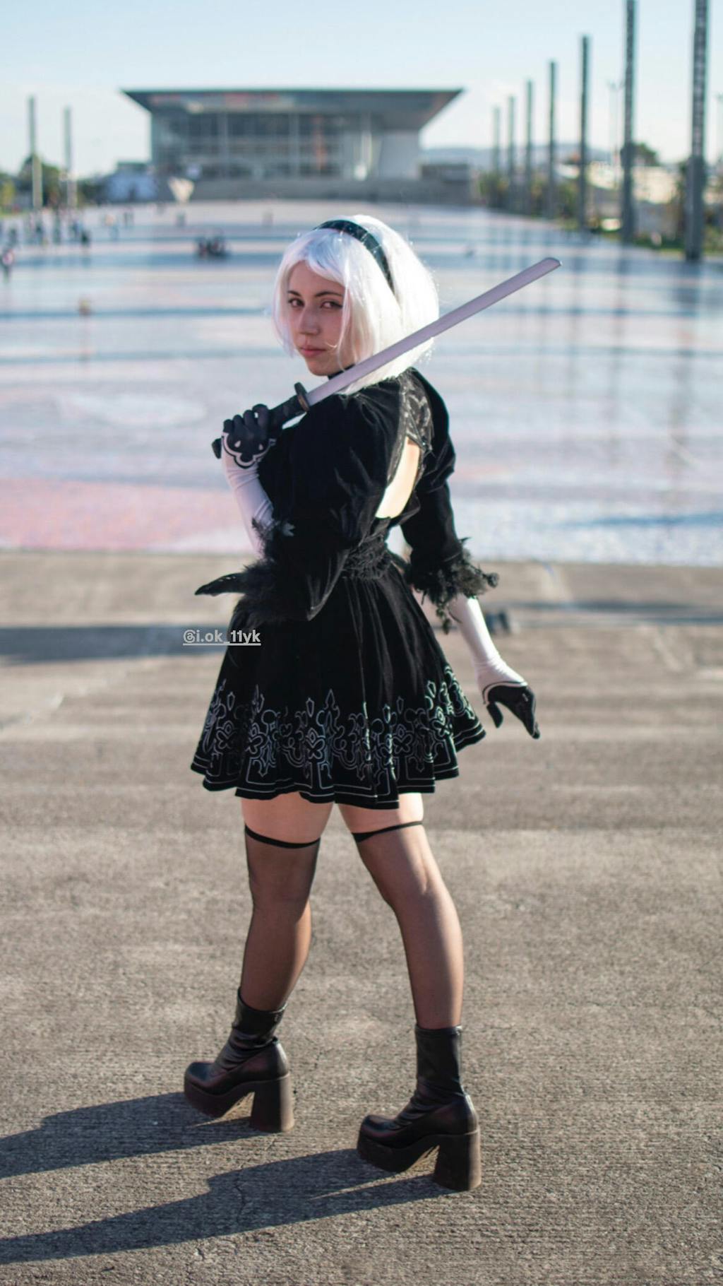 S-3XL Uwowo Game Nier: Automata YoRHa No.2 Type B 2B Cosplay Costume ...