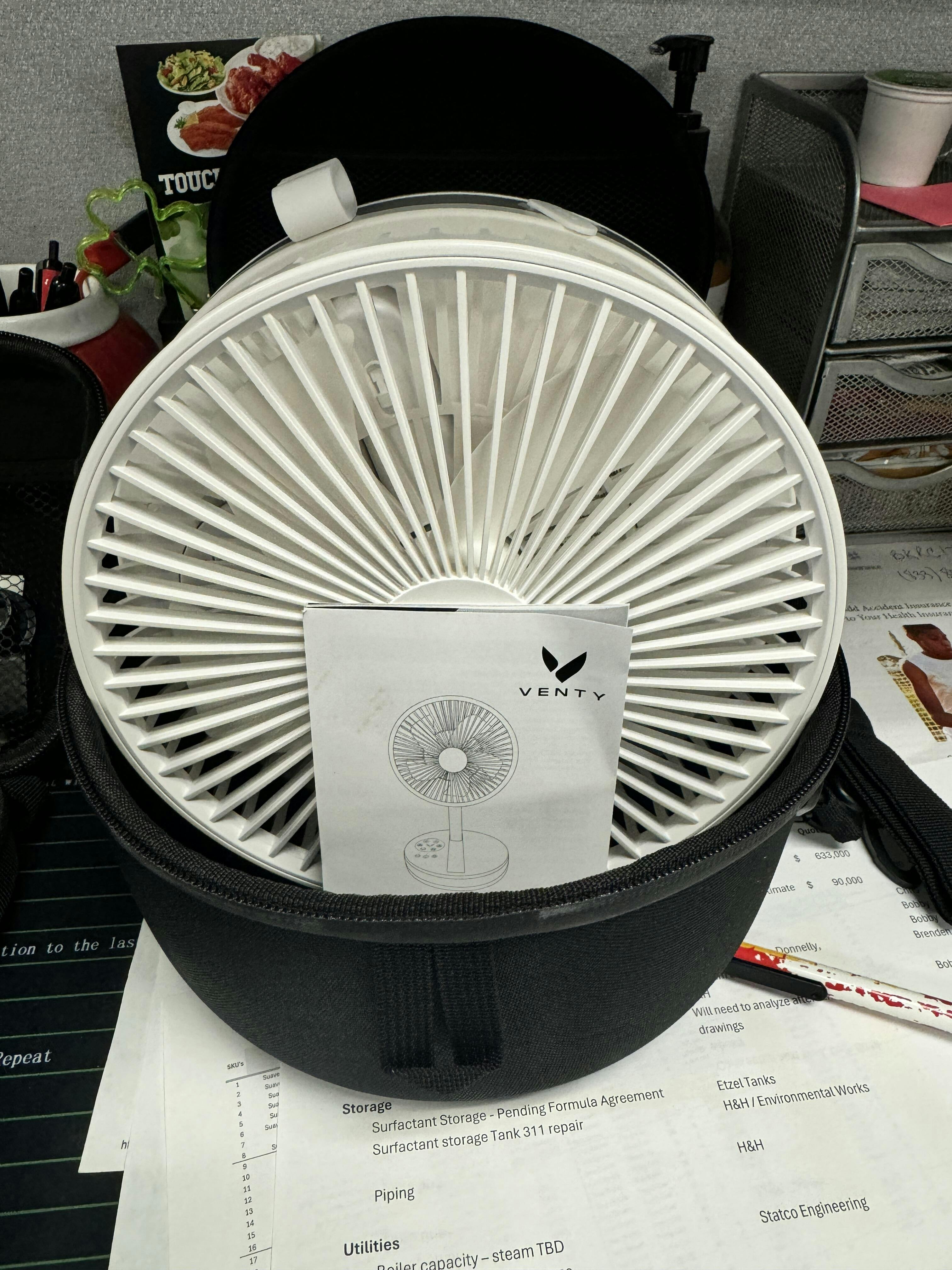 Venty Fan Rechargeable & Portable Fan - 48-Hour Battery Life – V E N T Y