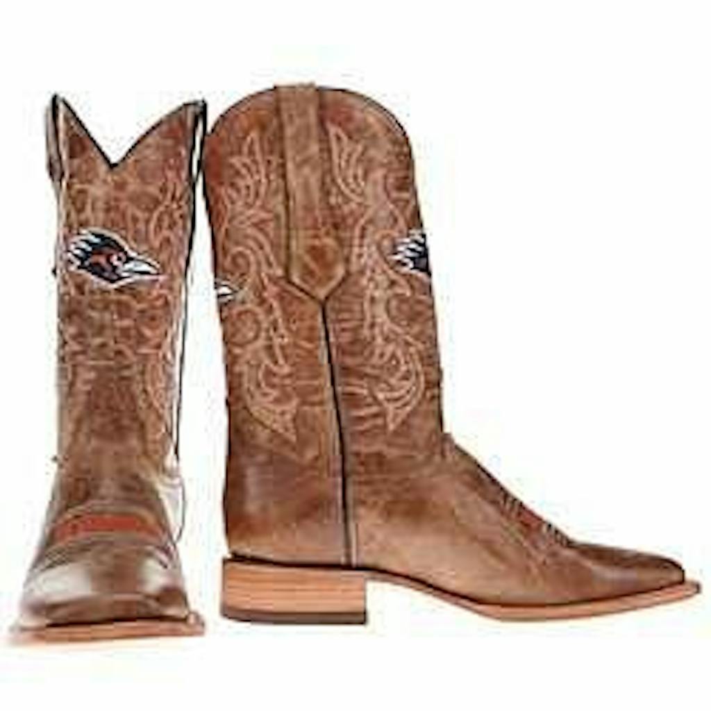 Men's University of Houston Tan Cowboy Boots | Vaccari Boots