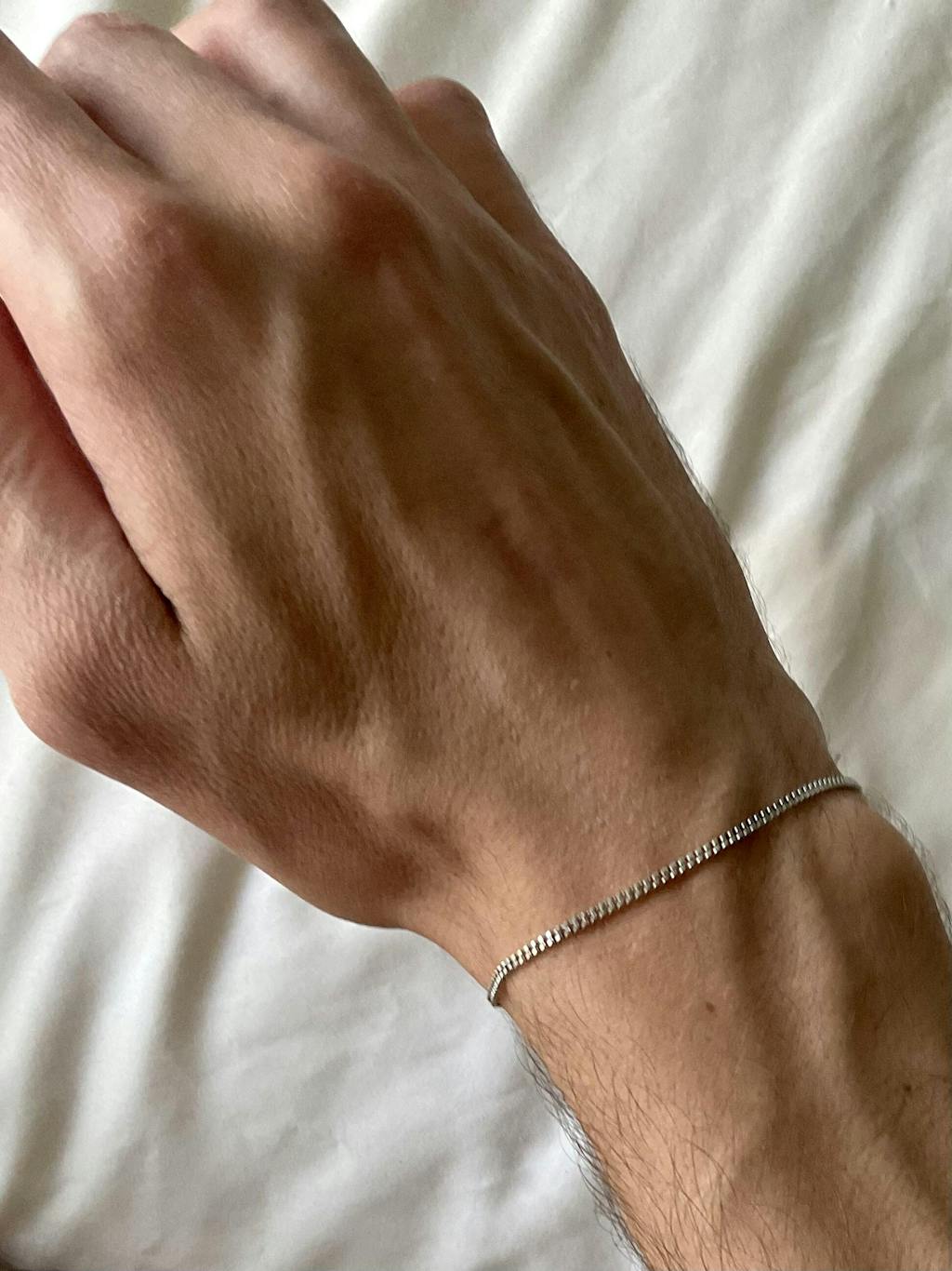 MENS MINIMAL CHAIN BRACELET – vacier-us