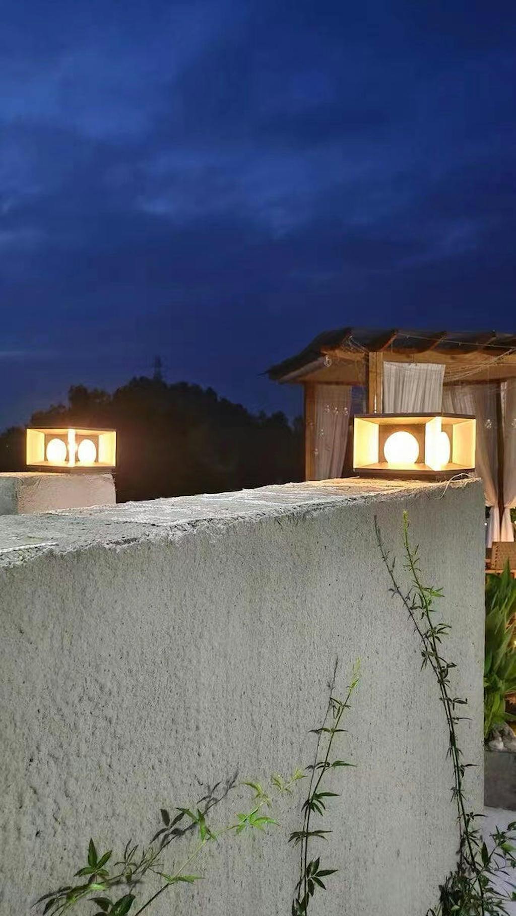 Eclipse Cube Outdoor Post Light – Vakkerlight