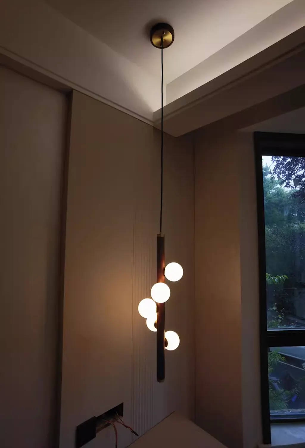 Vertical Orb Timber Pendant Lamp – Vakkerlight
