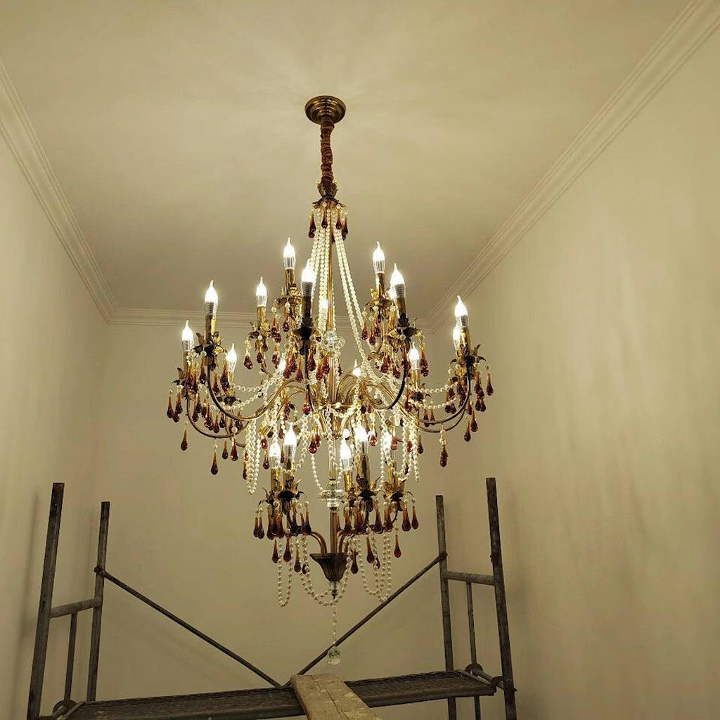 Aureate Amber Crystal Chandelier – Vakkerlight