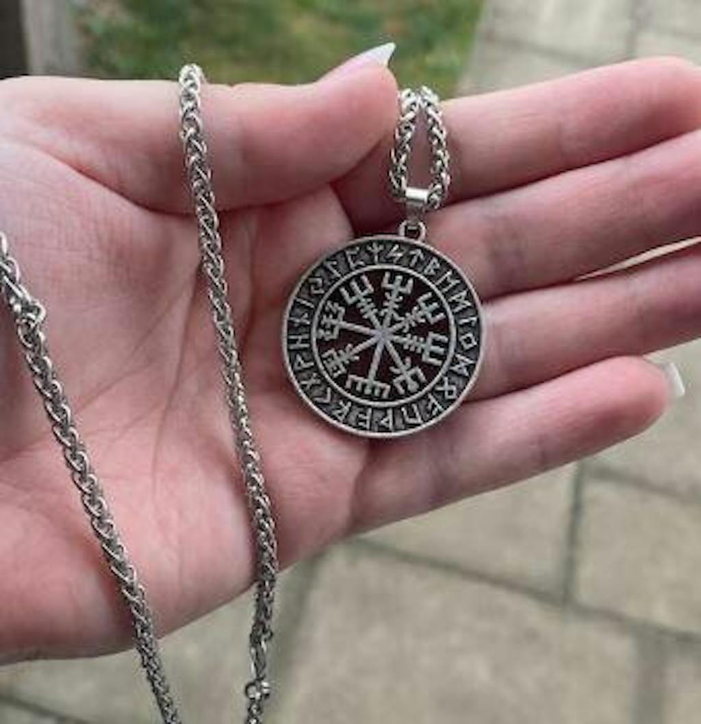 Viking Necklace - Vegvisir Runes – Valhalla Vikings