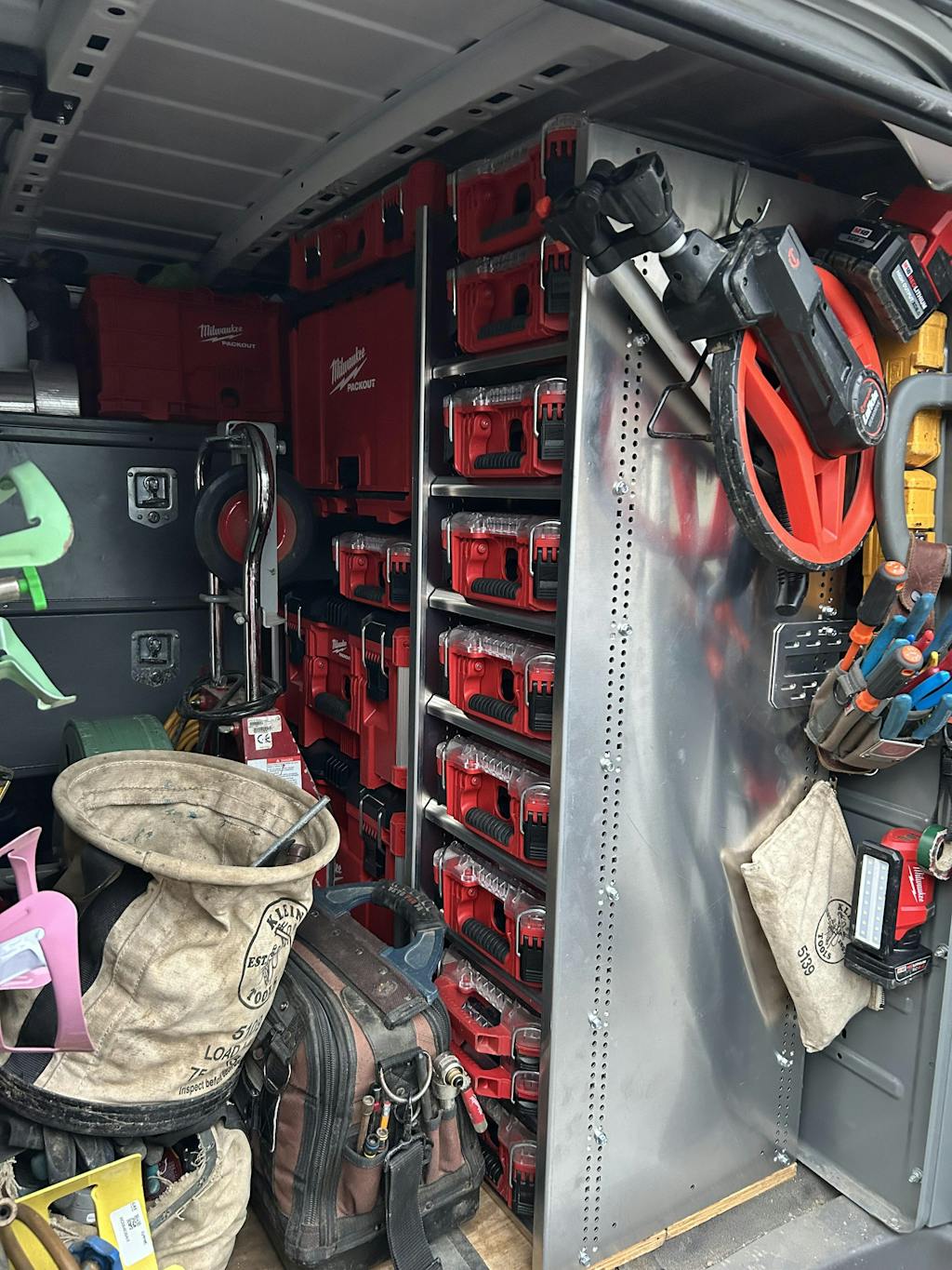 48" Van Rack, works with Half Width Milwaukee Packout. – Valley Metal