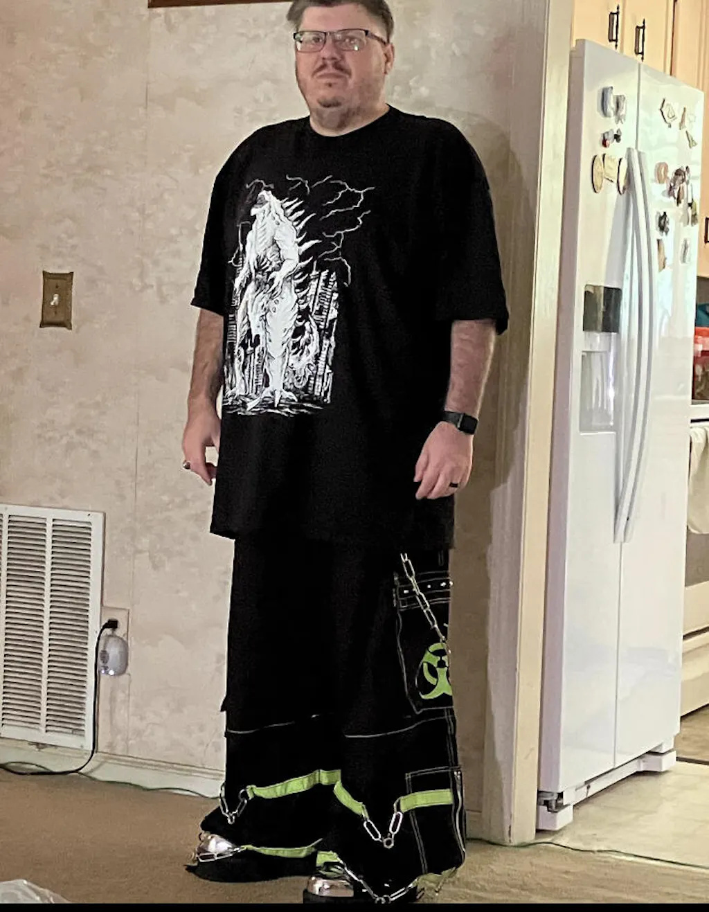 Tripp Biohazard Zip Off Pants [BLACK/LIME] – VampireFreaks