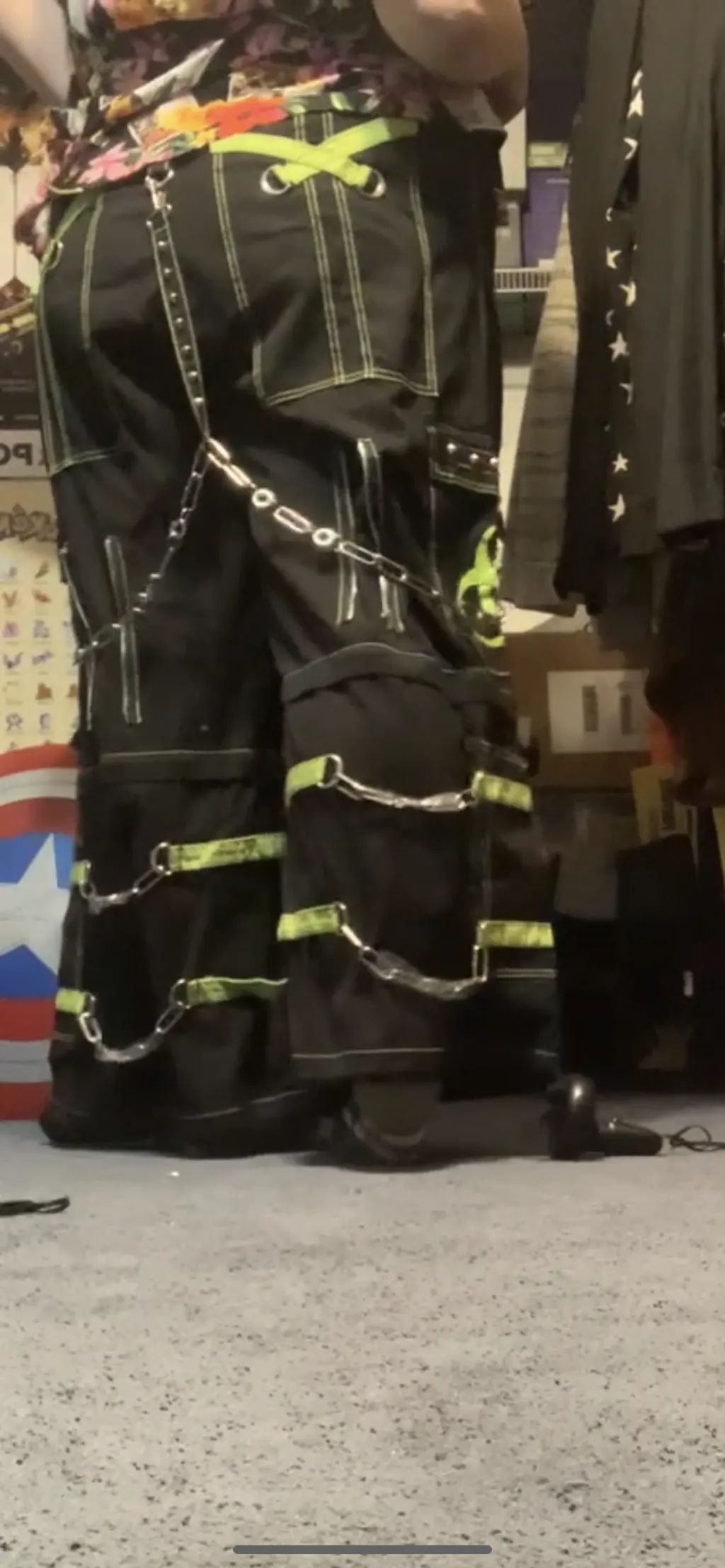Tripp Biohazard Zip Off Pants [BLACK/LIME] – VampireFreaks