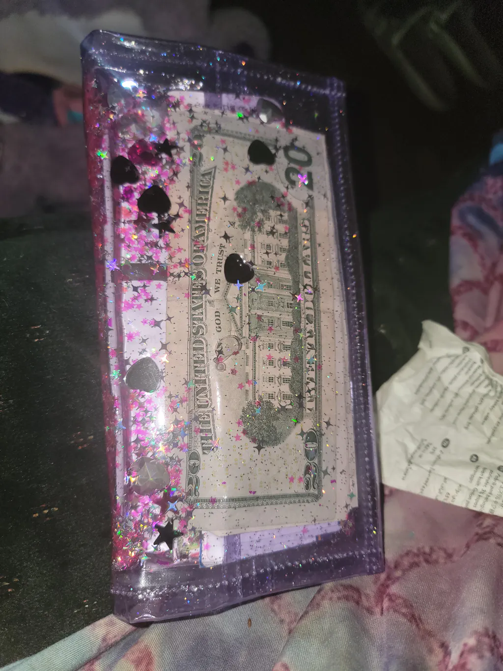Bedazzled Liquid Glitter Wallet – VampireFreaks