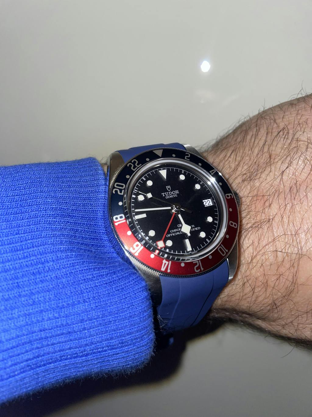 Black Rubber Strap for Tudor Black Bay 58 - Vanguard Straps