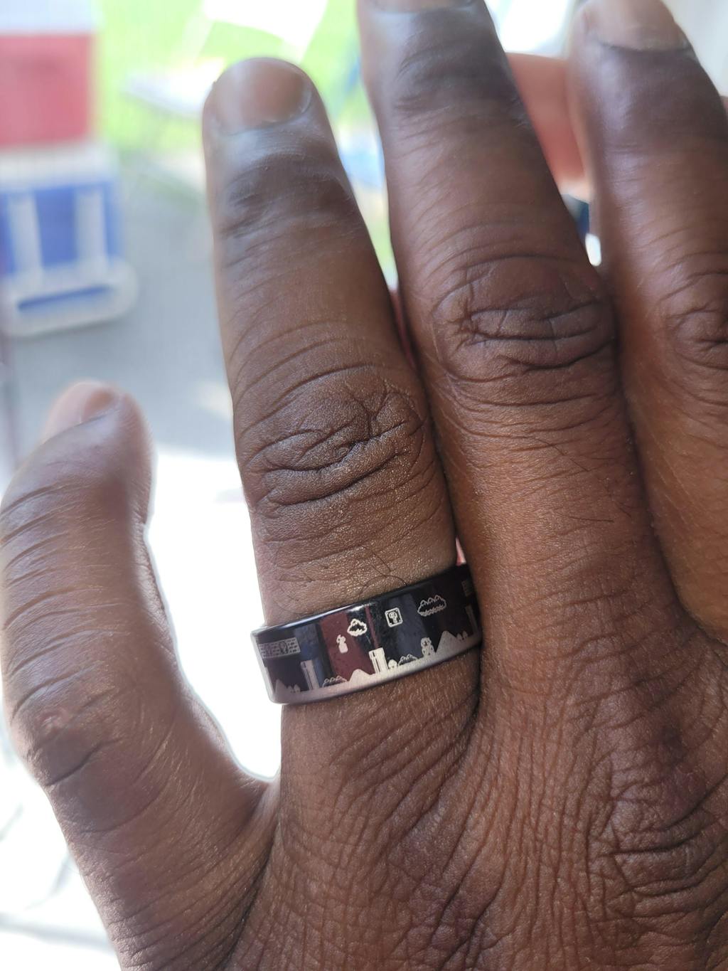 Super Mario Bros Tungsten Men's Ring | Vansweden Jewelers