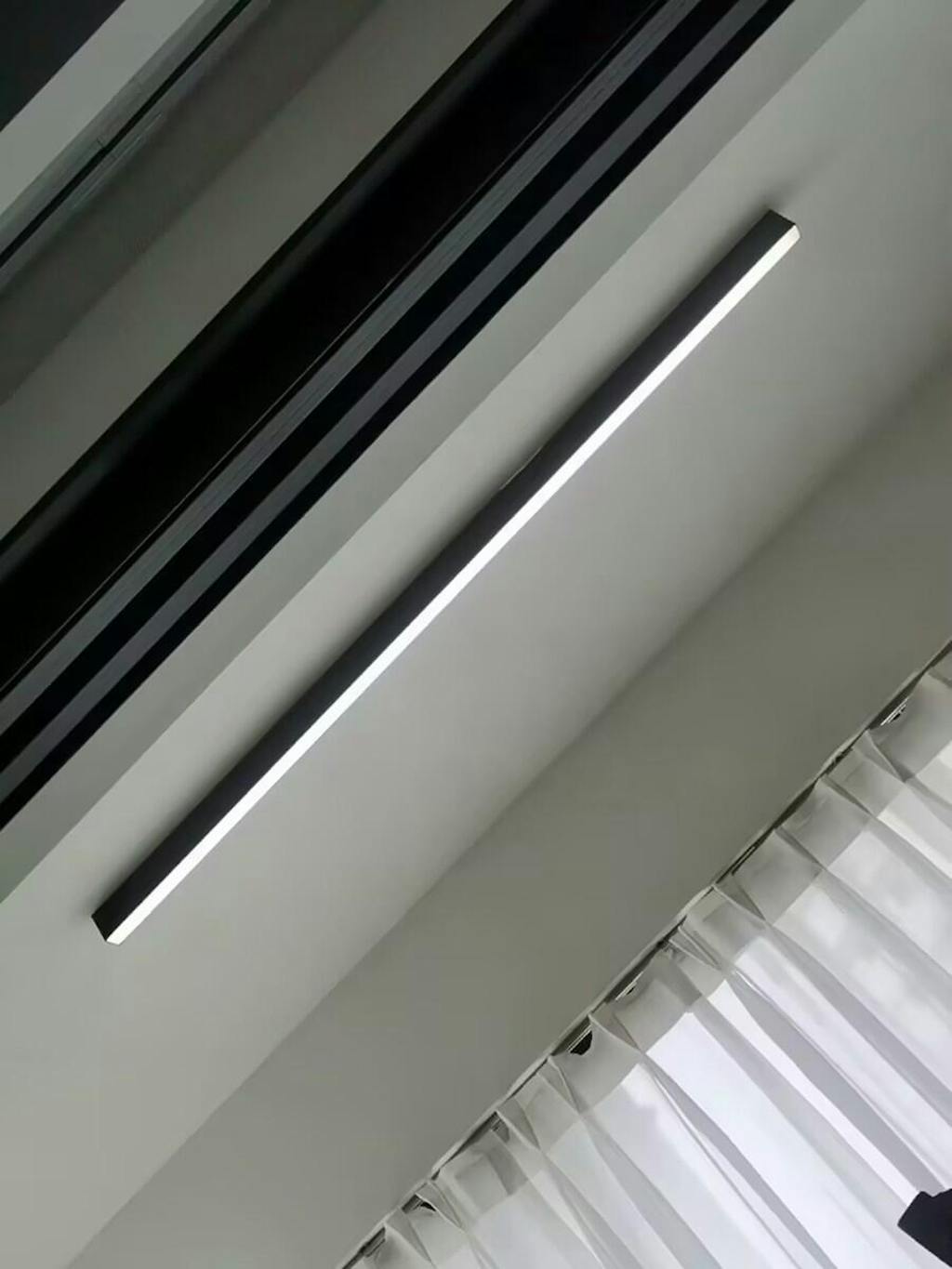 Minimalist Linear LED Flush Mount Ceiling Light Bar | VAXLAMP