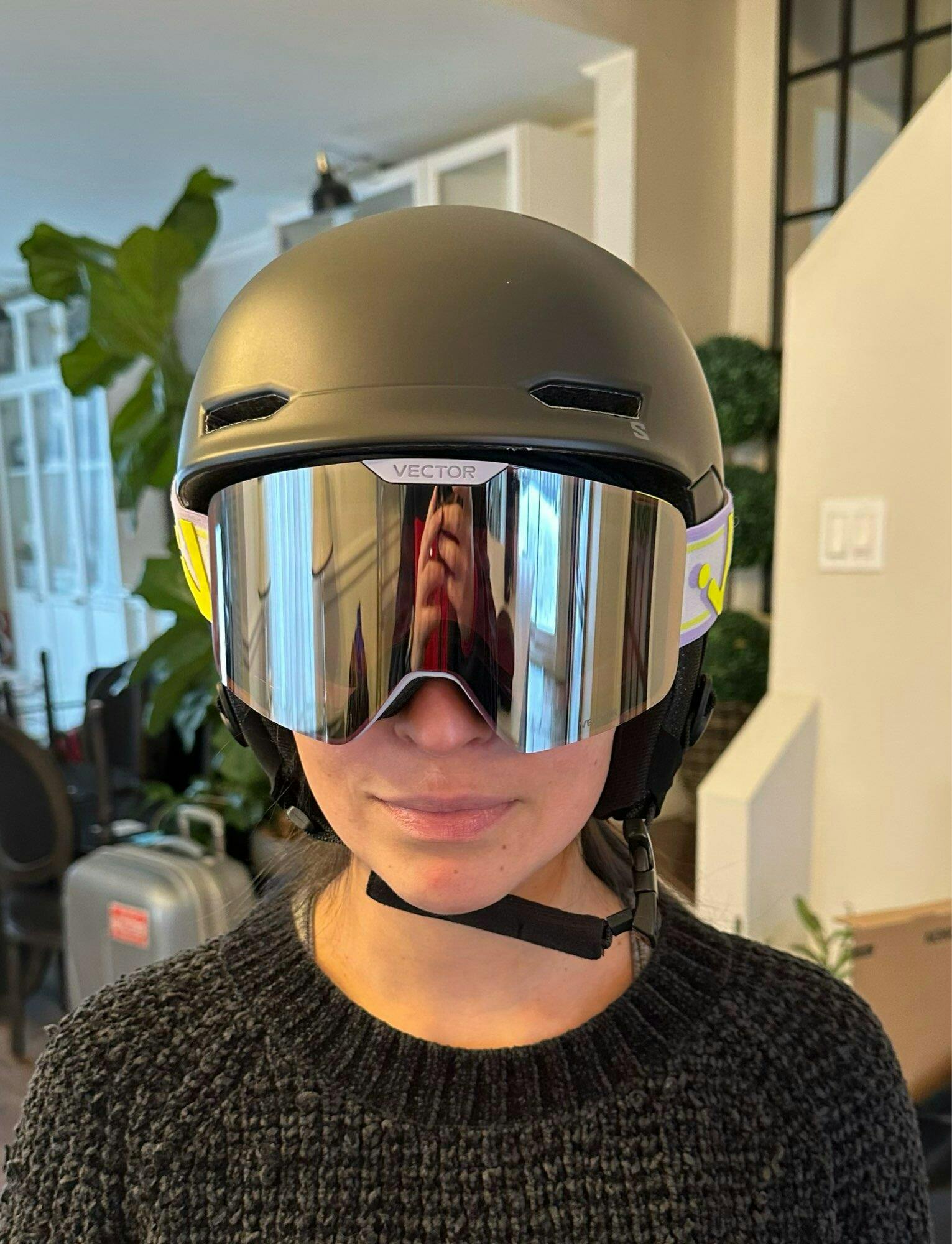 Vector Kids' Ski & Snowboard Goggles Unisex Anti-Sunshine Lens Detachable