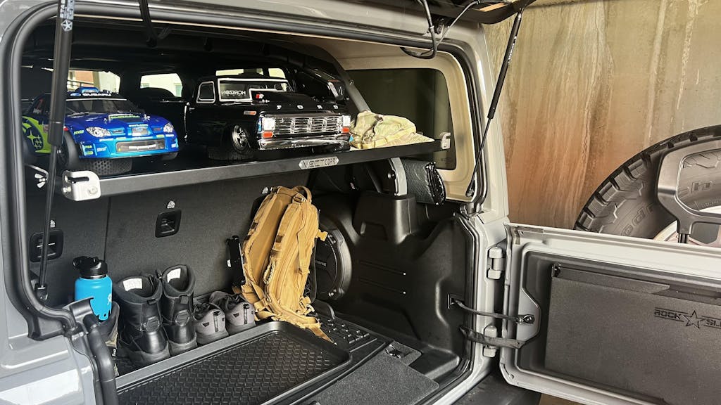 Jeep Storage Shelf Baskets for JLU | Cargo Van Shelves