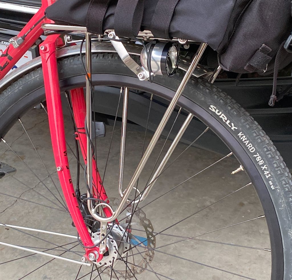 Velo Orange Rack to Light Bracket