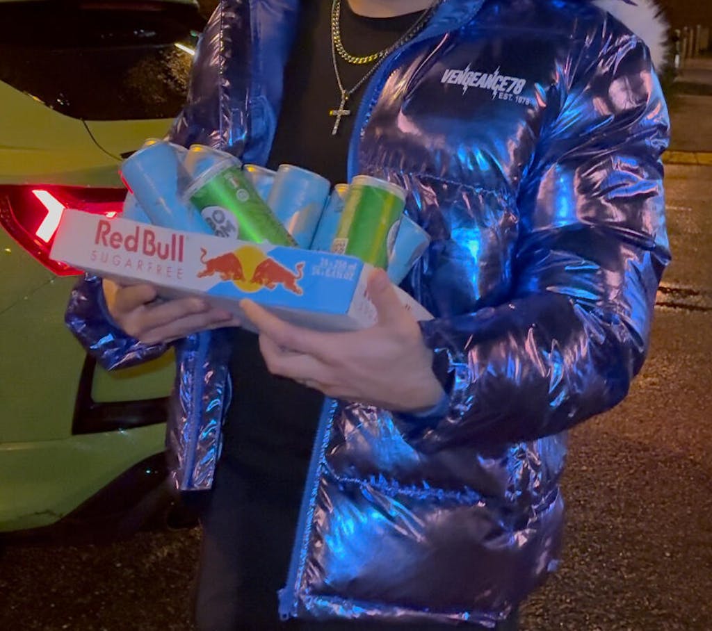 Vengeance of Cincy Puffer Jacket - Metallic Blue and Orange – Vengeance78