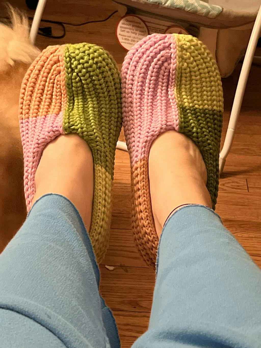 Quattro Knit Slippers Colorblock Indoor Padded – VERLOOP | knits