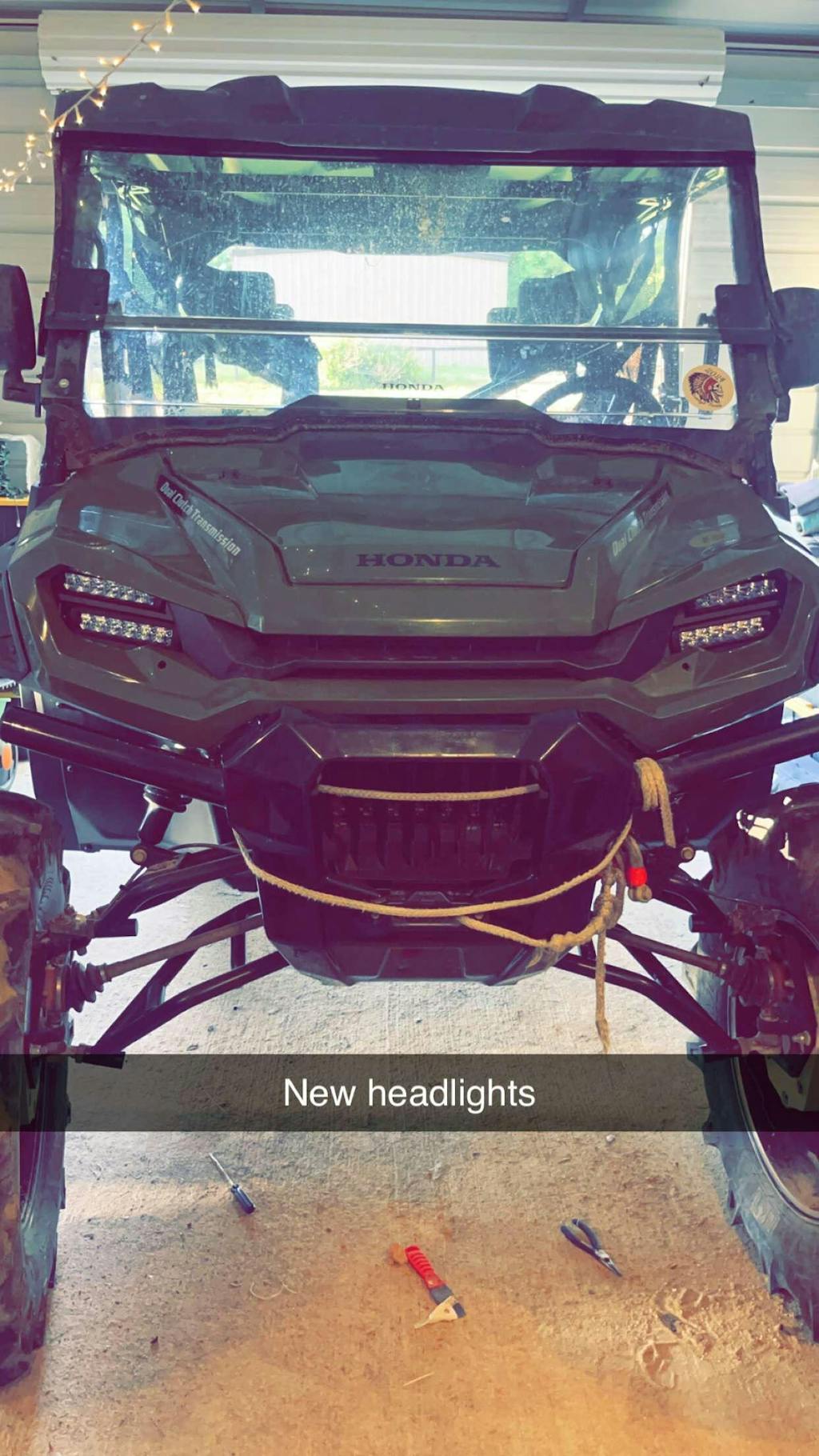 Dual Wide 8" LED Headlights for Honda Pioneer 1000 – Vessel Powersports