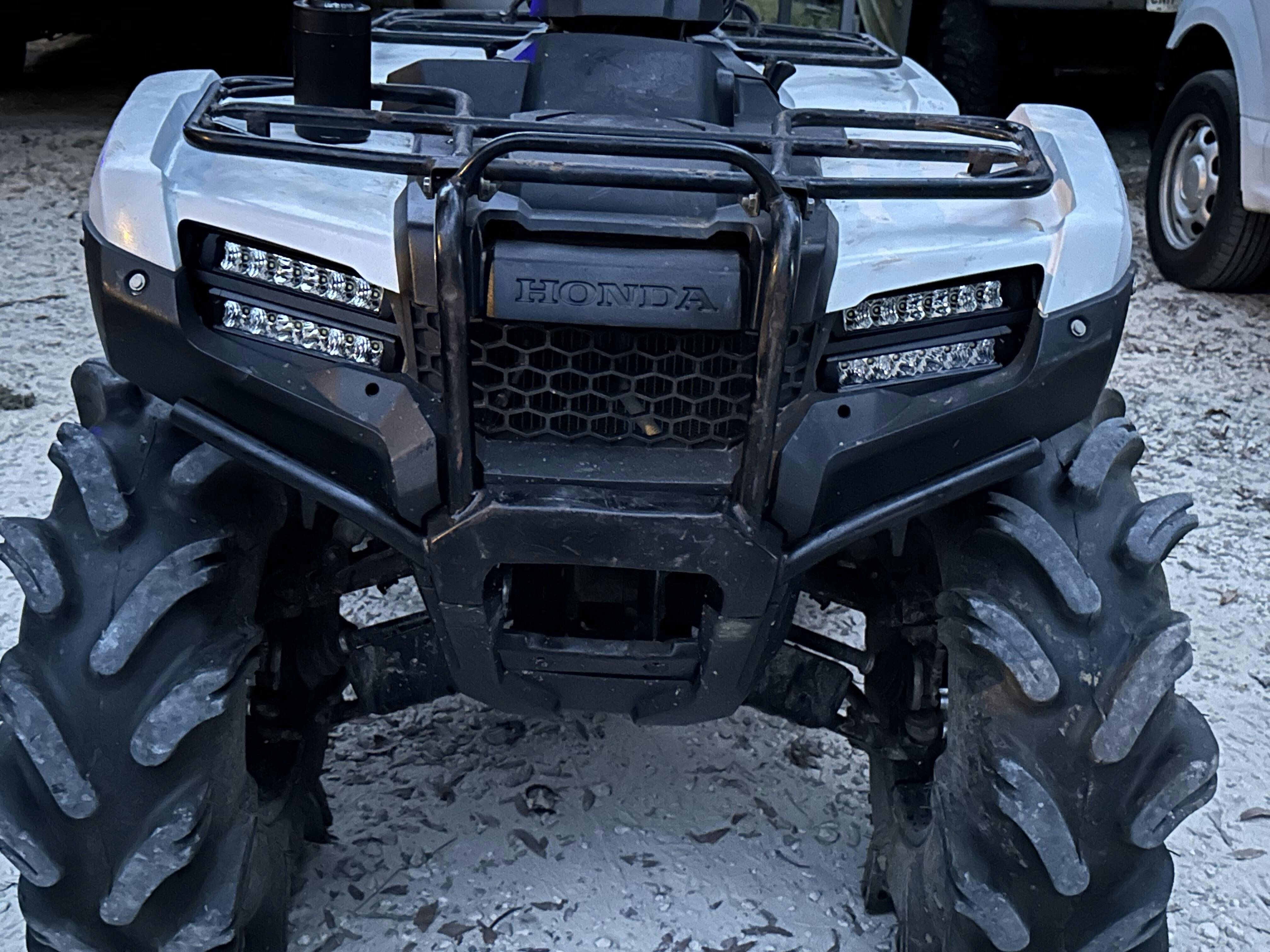 Dual Wide 8" LED Headlights for 2014-2025 Honda Rancher, Foreman, Rubi ...